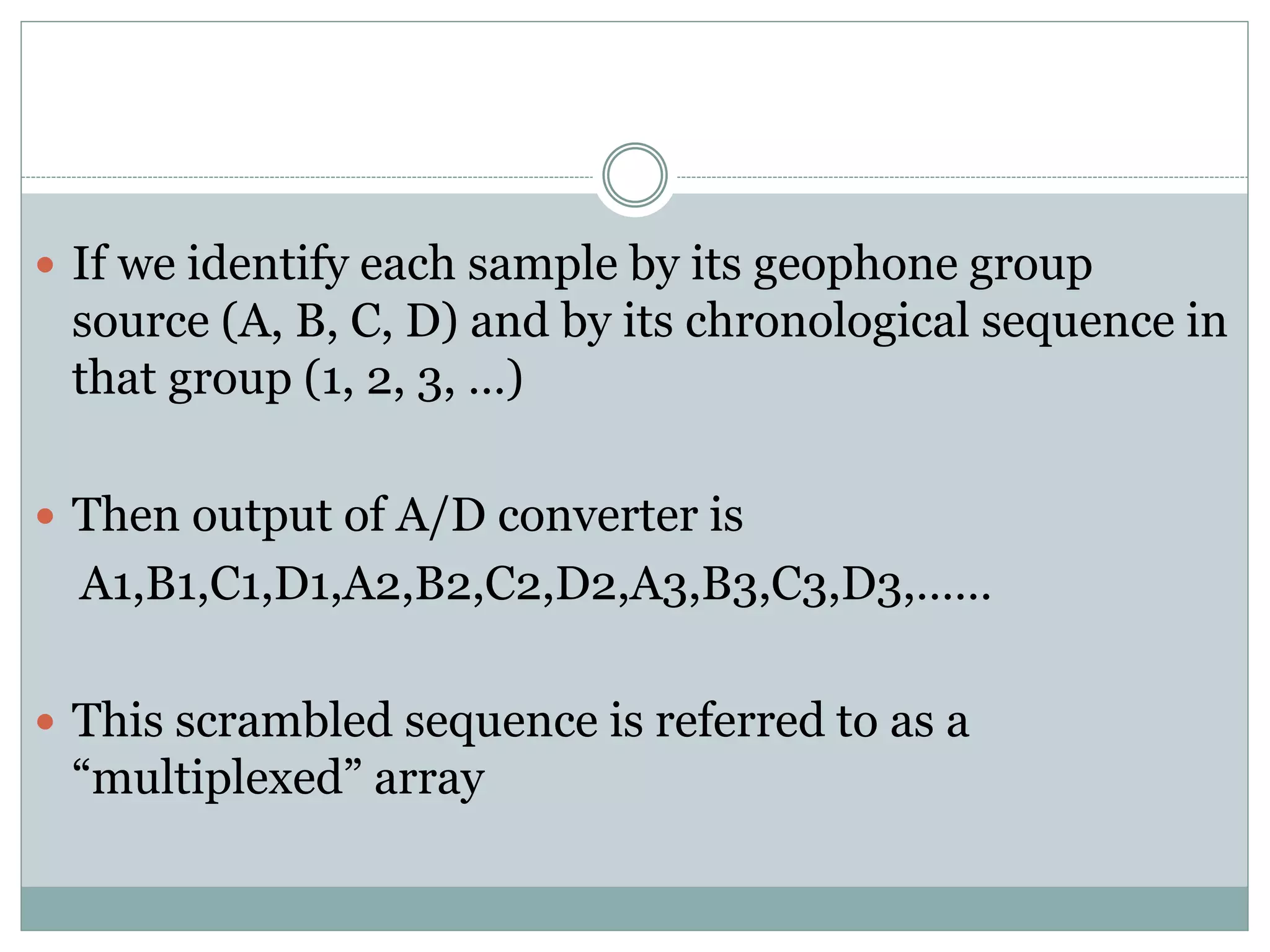 Seismic data processing | PPTX