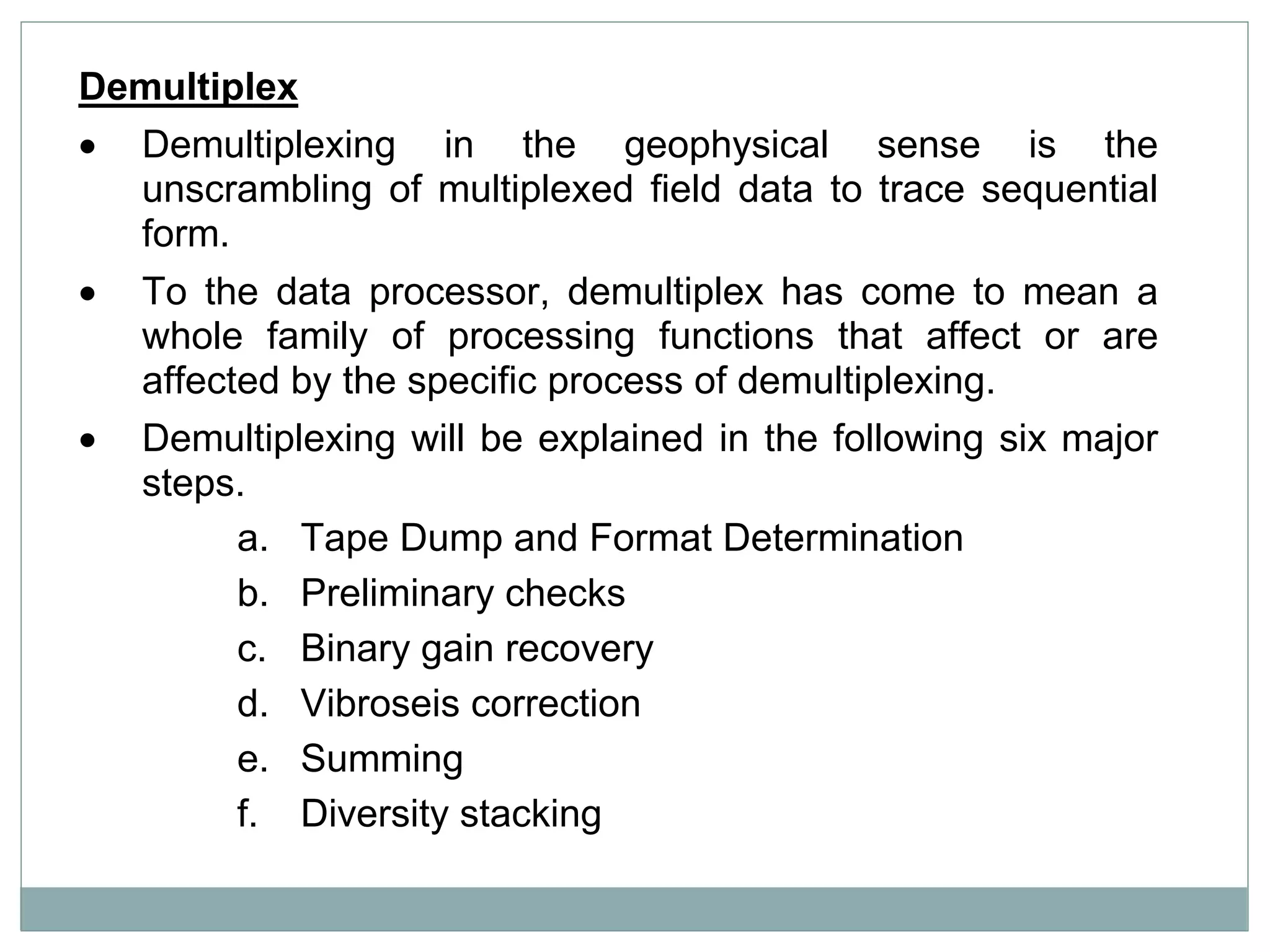 Seismic data processing | PPTX