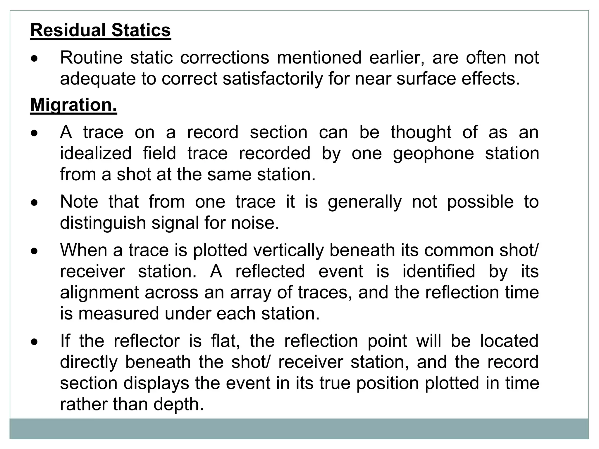 Seismic data processing | PPTX