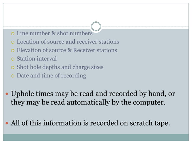 Seismic data processing | PPTX
