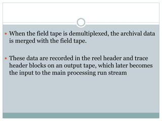 Seismic data processing | PPTX