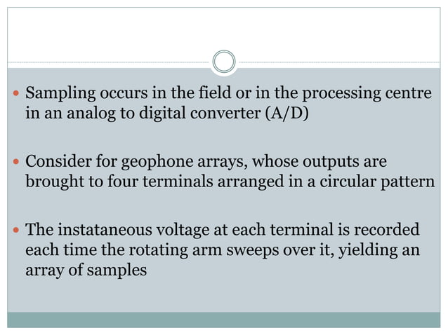 Seismic data processing | PPT | Free Download
