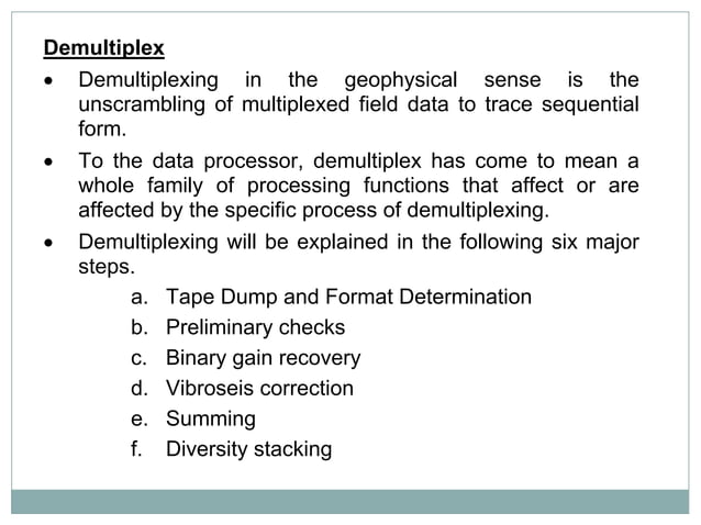 Seismic data processing | PPTX