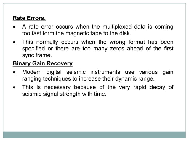 Seismic data processing | PPTX