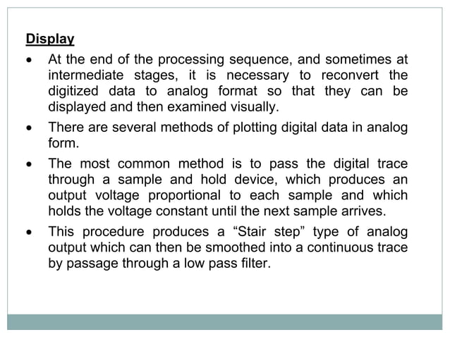 Seismic data processing | PPTX