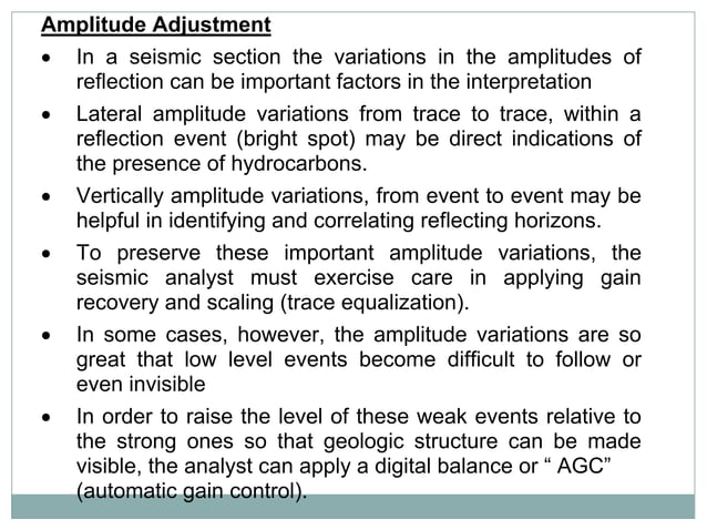 Seismic data processing | PPTX