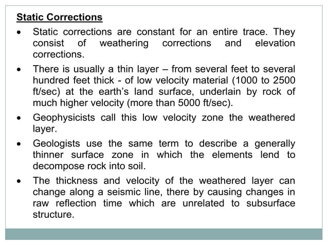 Seismic data processing | PPTX