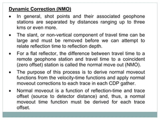 Seismic data processing | PPTX