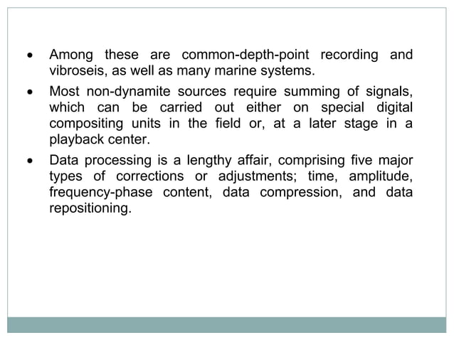 Seismic data processing | PPTX