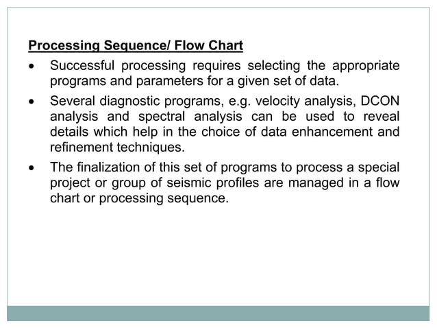 Seismic data processing | PPTX