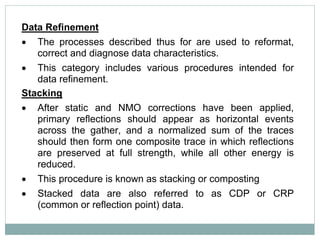 Seismic data processing | PPT
