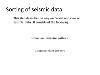 Seismic data processing 10 | PPT