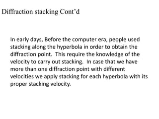 Seismic data processing 13 stacking&migration | PPTX