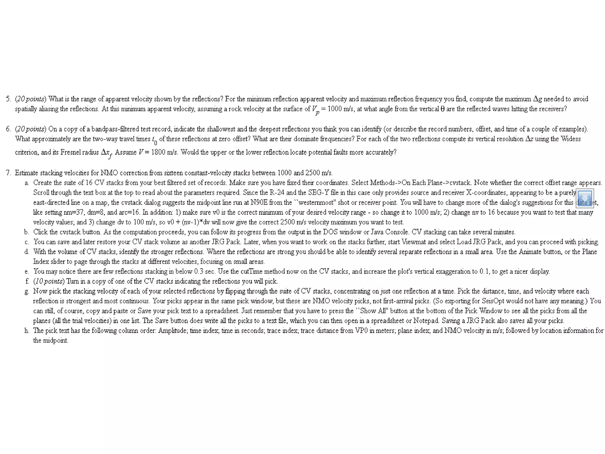 Seismic data processing 14, stacking&migration2 | PPTX