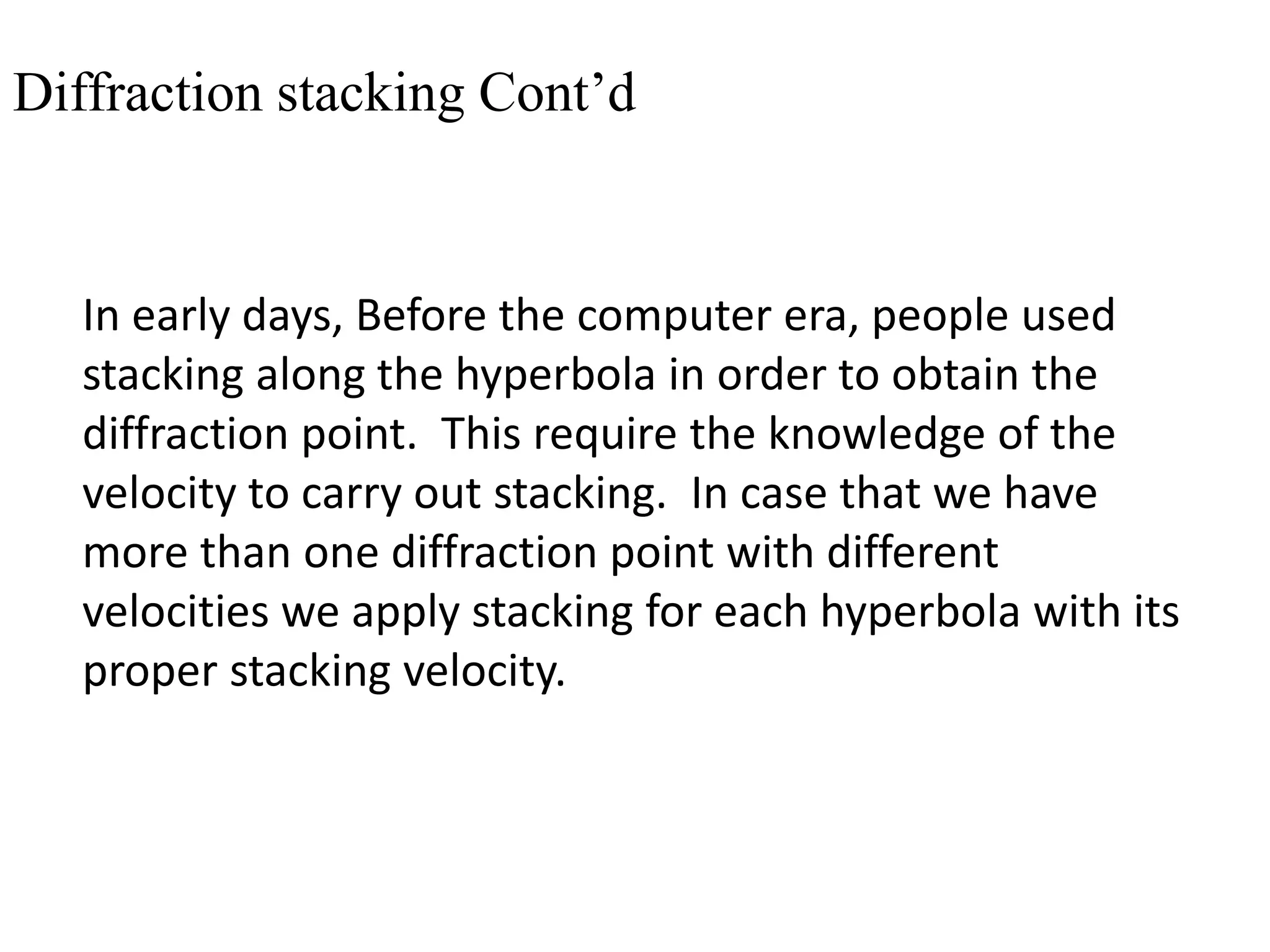 Seismic data processing 14, stacking&migration2 | PPTX