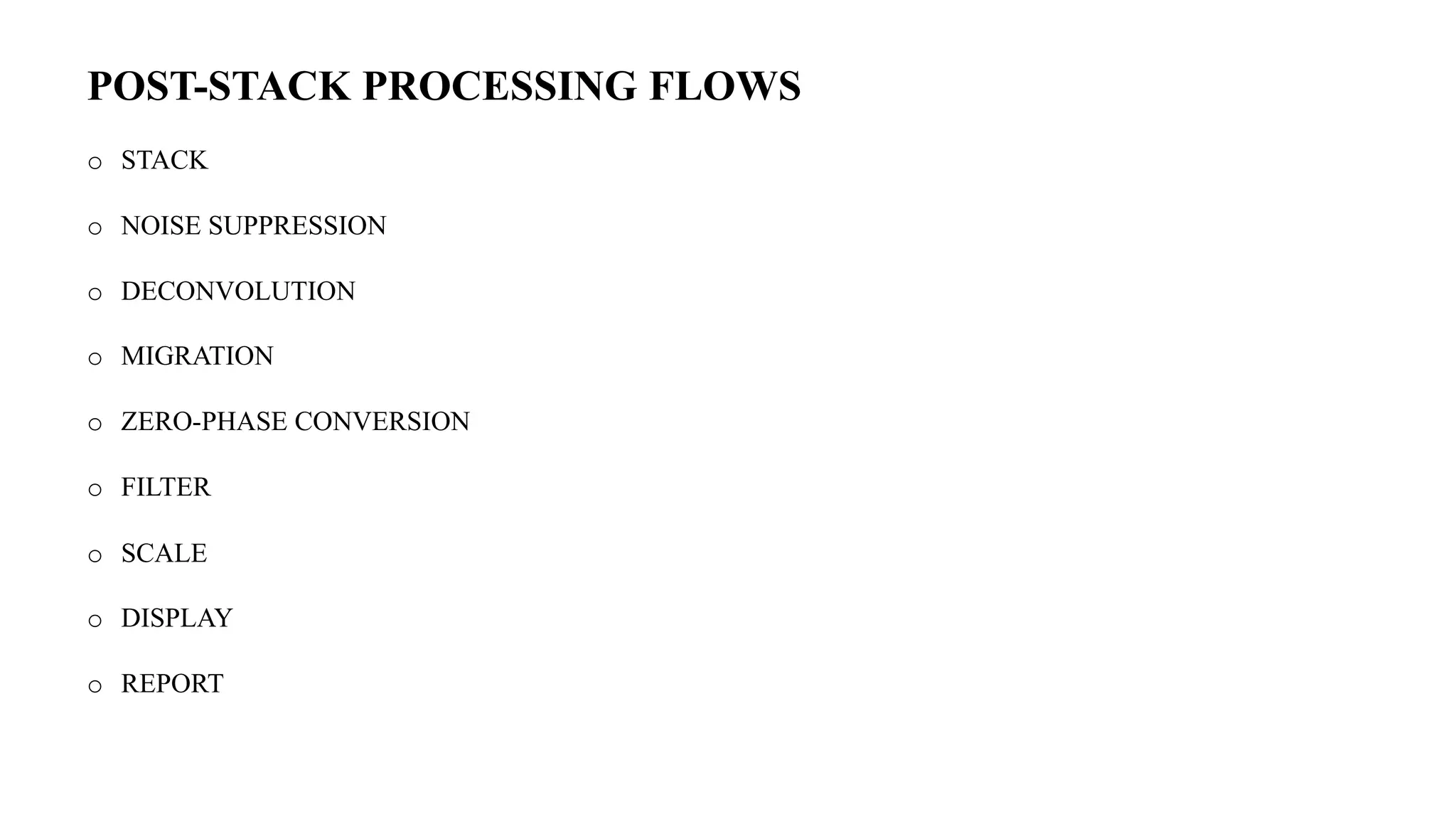 Seismic data processing flow | PPTX
