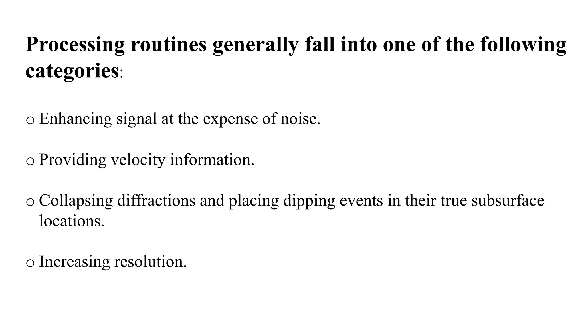 Seismic data processing flow | PPTX