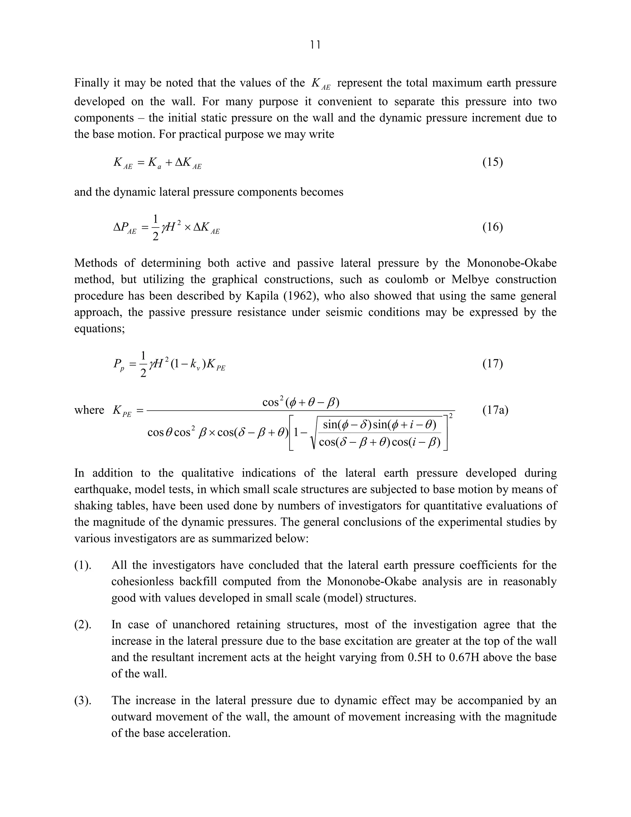 Seismic design and construction of retaining wall | PDF