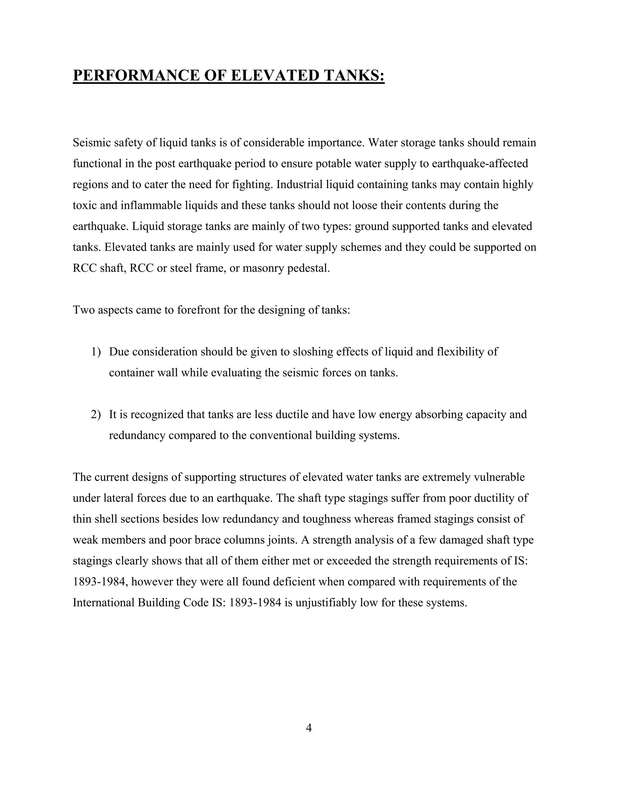 Seismic design of_elevated_tanks | PDF