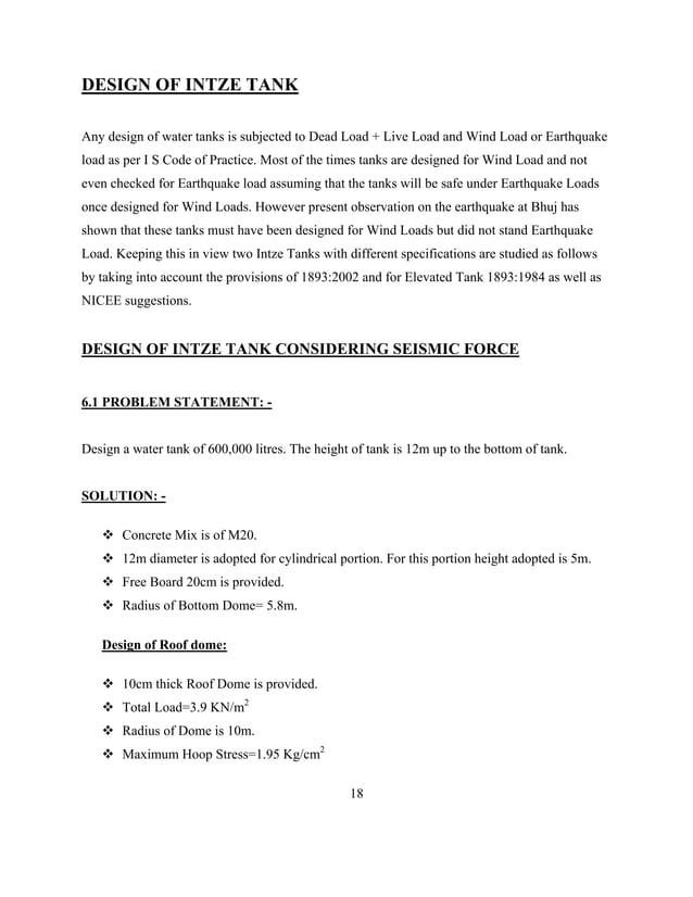 Seismic design of_elevated_tanks | PDF | Civil Engineering Industry ...