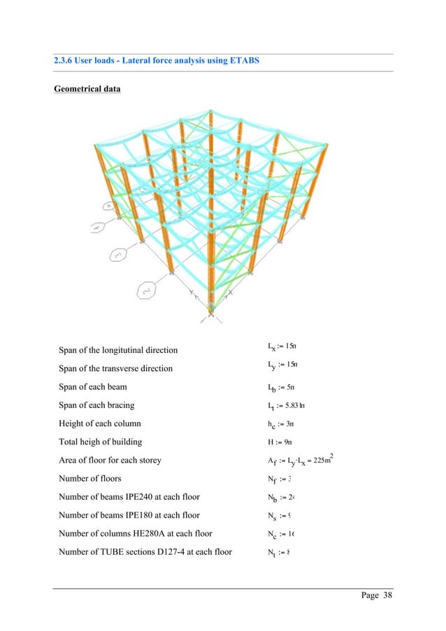 ETABS manual - Seismic design of steel buildings according to Eurocode 3 & 8 | PDF