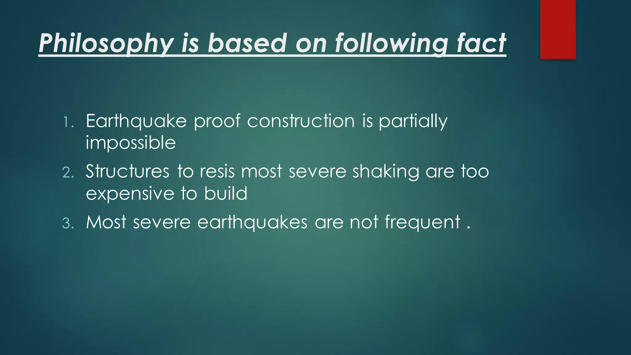 Seismic design philosophy | PDF
