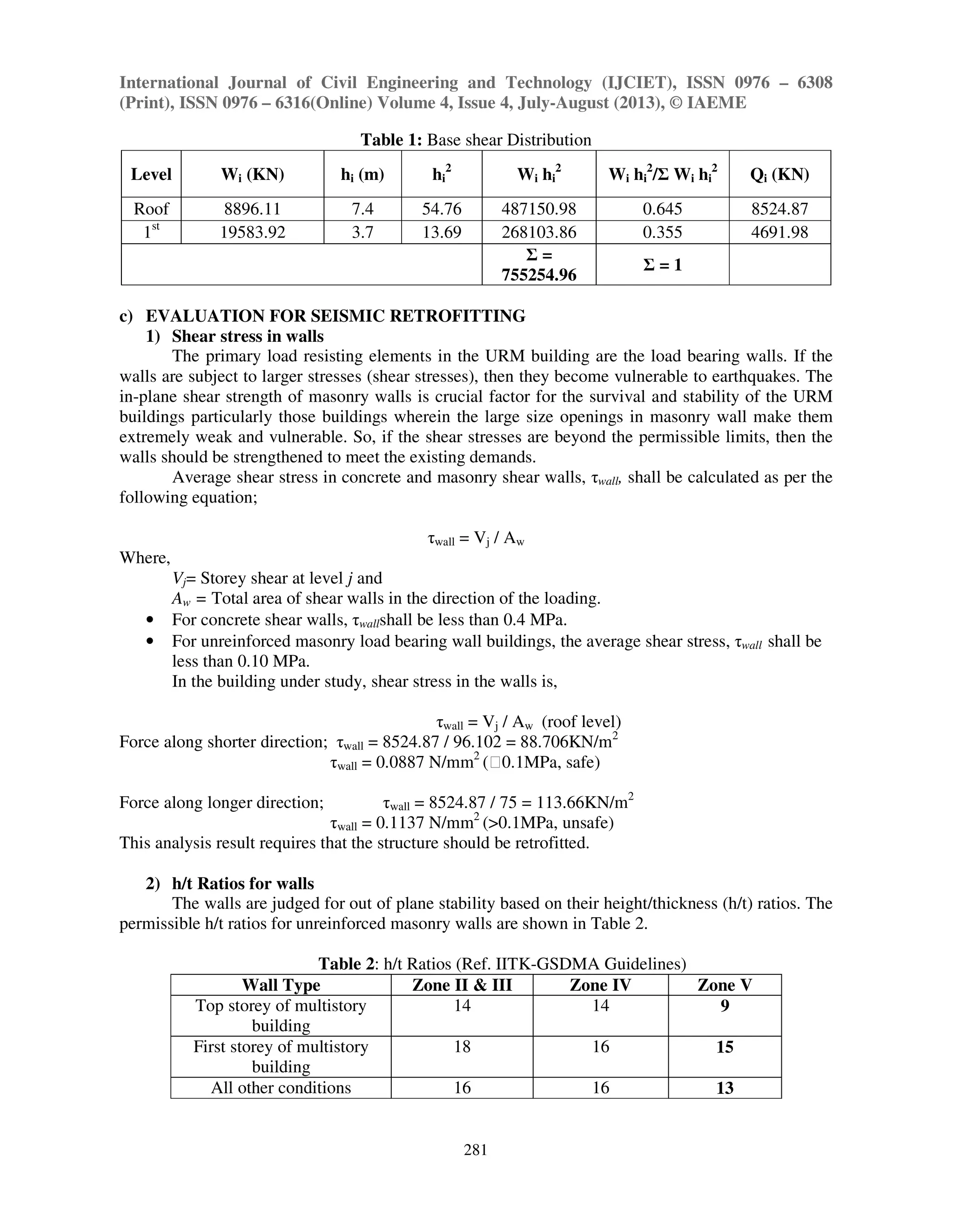 Seismic evaluation & retrofit assessment of jlnm hospital, rainawari ...