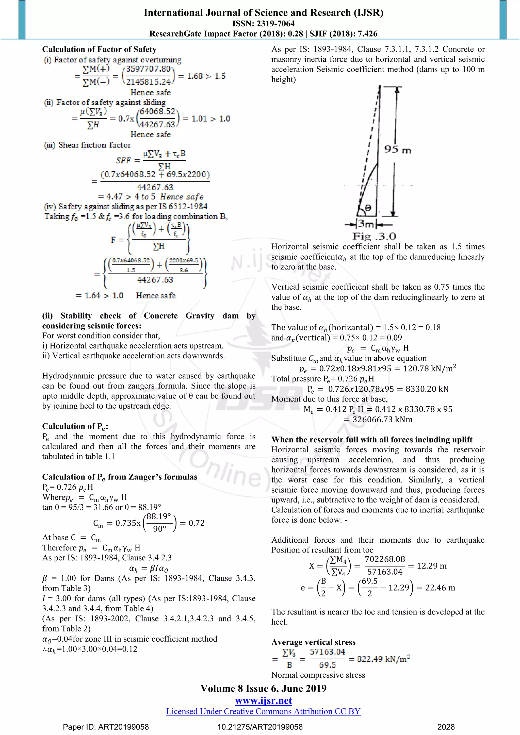 Seismic Forces and Stability Analysis of Gravity Dam.pdf