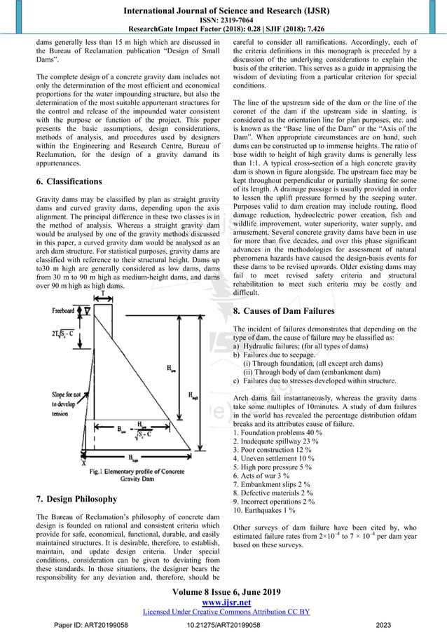 Seismic Forces and Stability Analysis of Gravity Dam.pdf | Geology ...