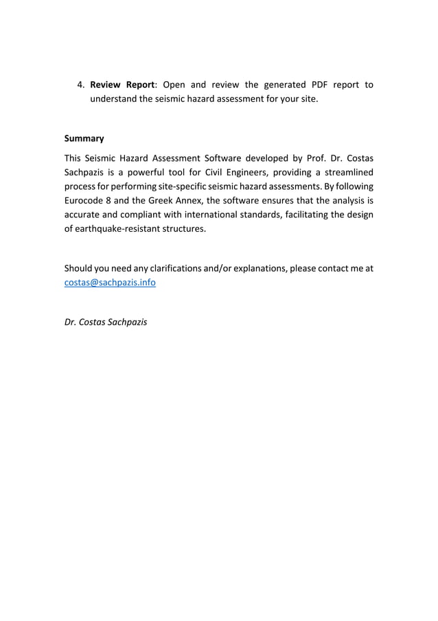 Seismic Hazard Assessment Software in Python by Prof. Dr. Costas Sachpazis | PDF