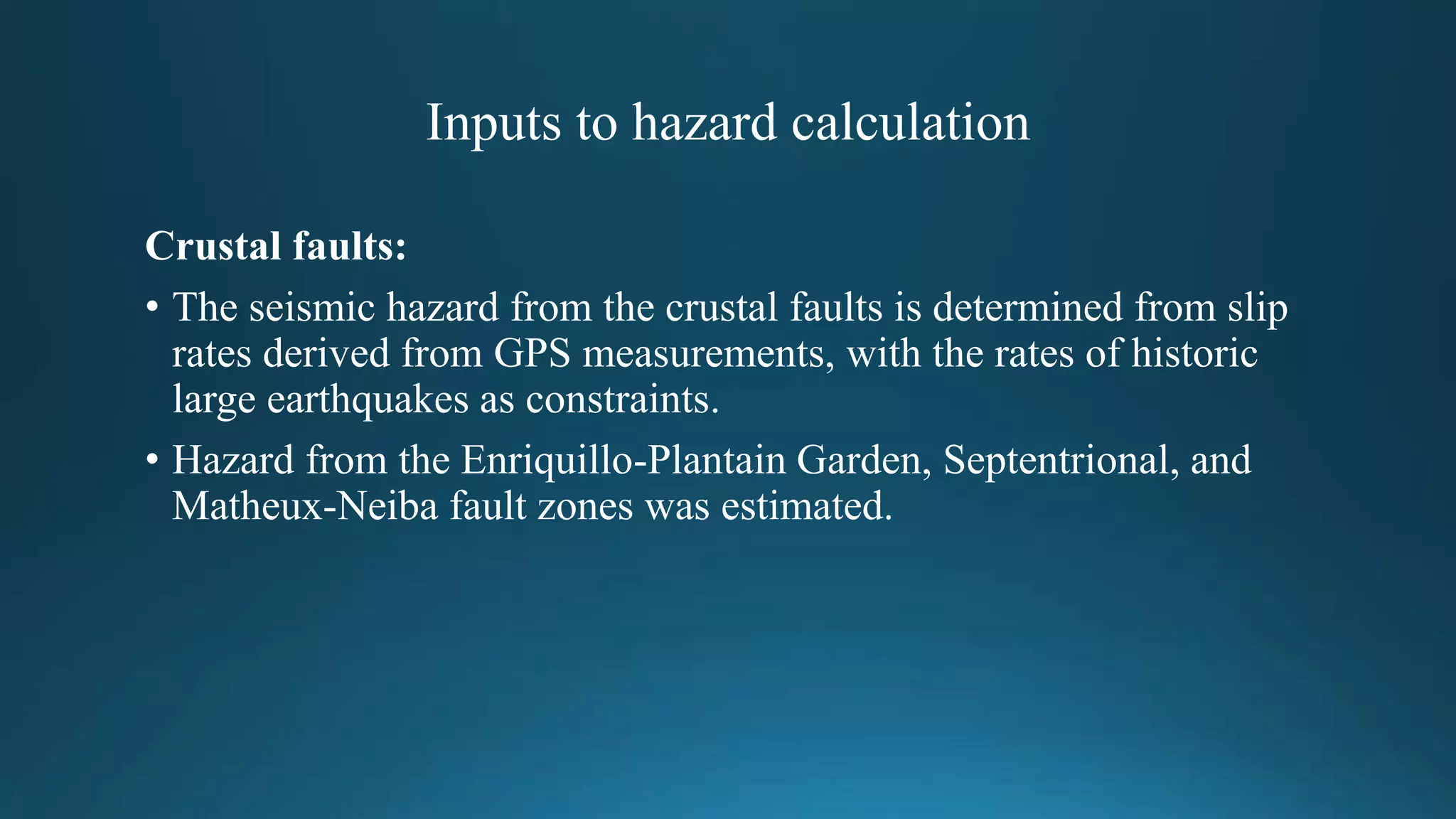 Seismic hazard maps for haiti | PPTX