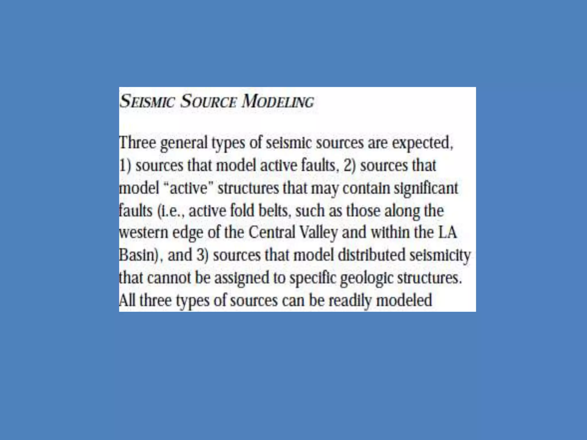 Seismic hazards lecture | PPTX
