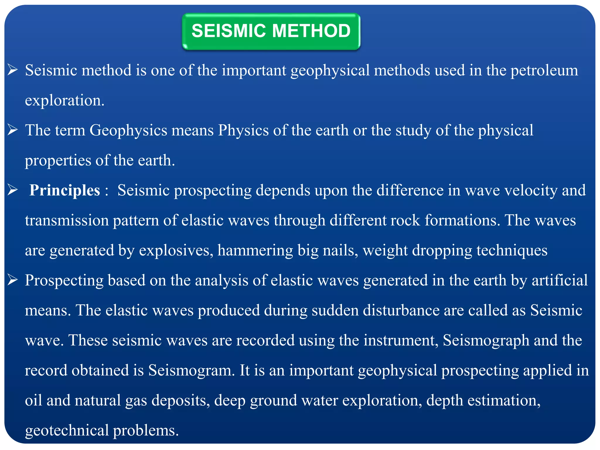 Seismic interpretation and well logging techniques | PPTX