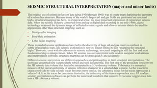 Seismic interpretation work flow final ppt | PPTX