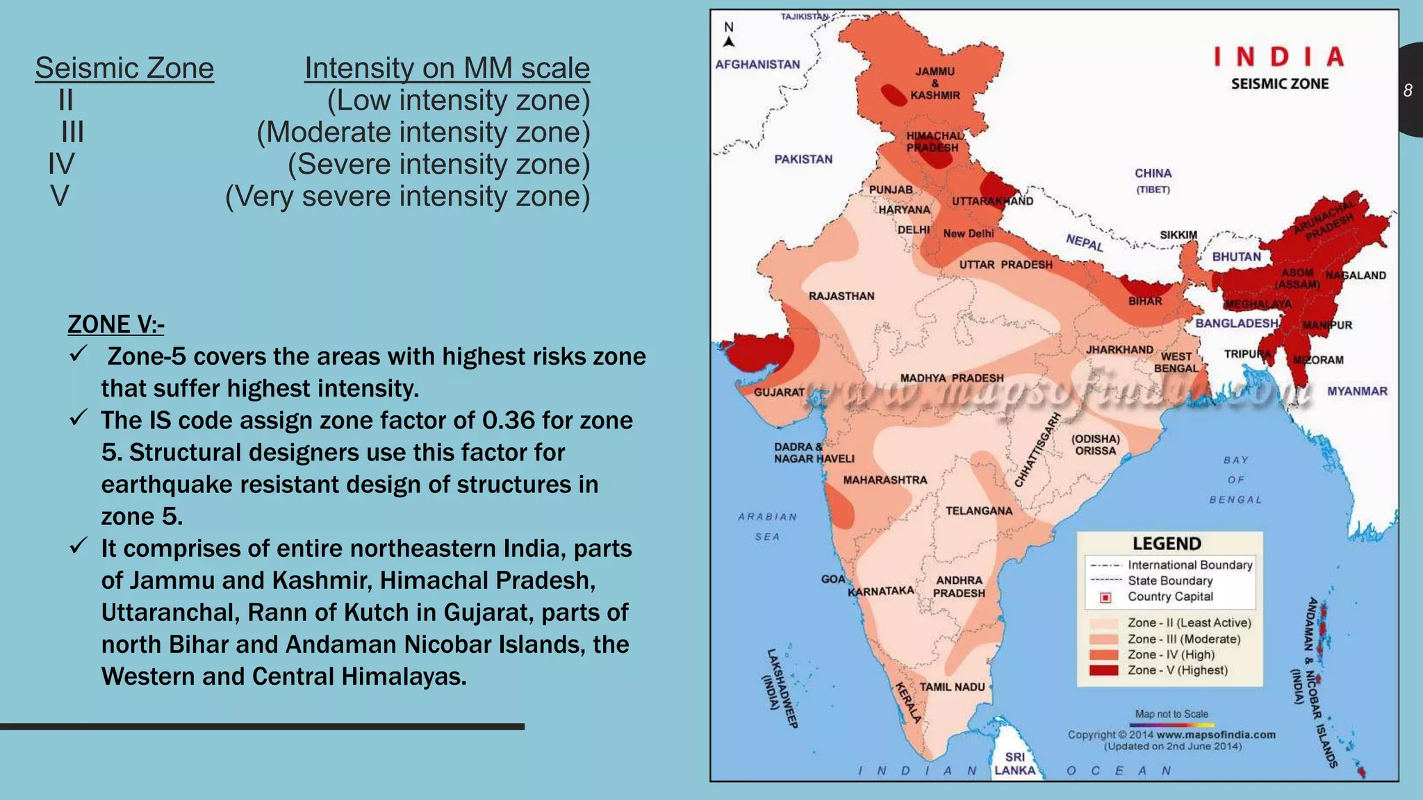 Seismicity in india & seismic zonation map | PPTX