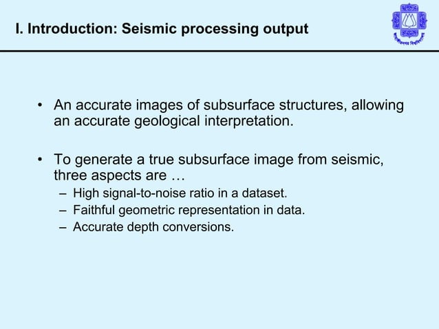 Seismic Method Estimate velocity from seismic data.pptx