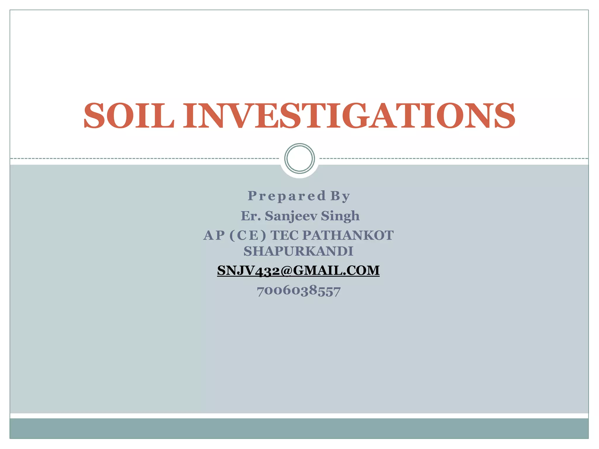 Seismic method soil exploration | PDF
