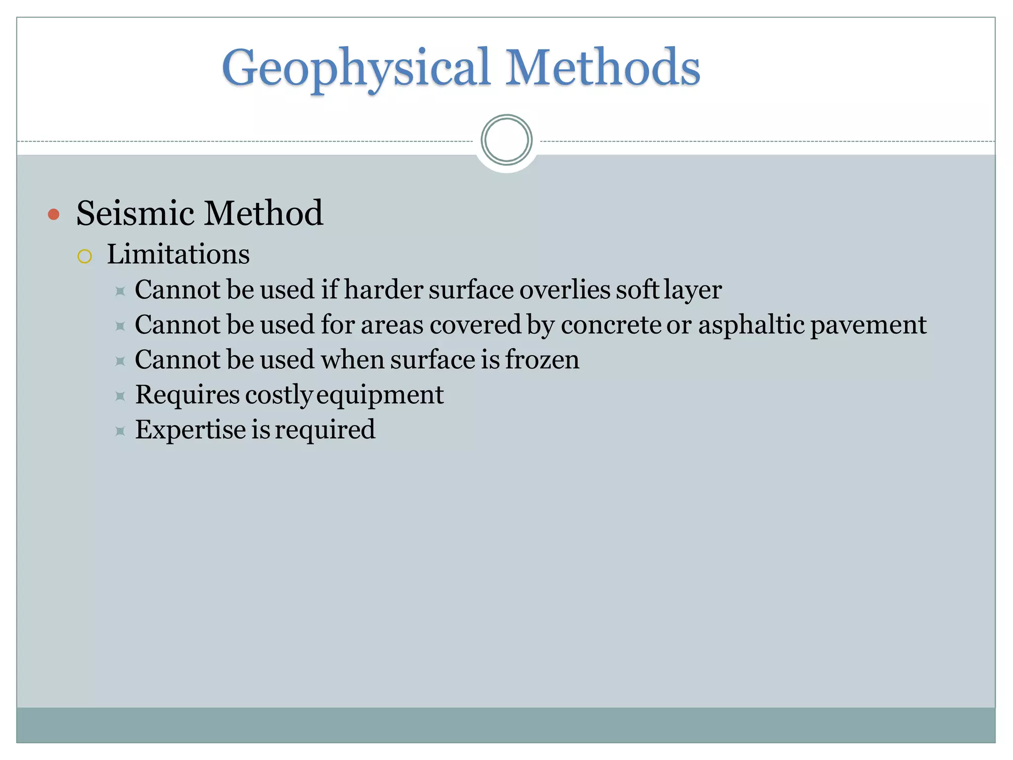 Seismic method soil exploration | PDF