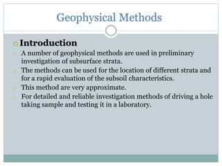 Seismic method soil exploration | PDF
