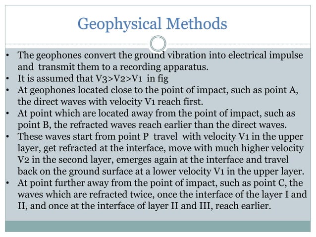 Seismic method soil exploration | PDF