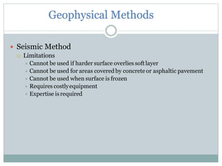 Seismic method soil exploration | PDF
