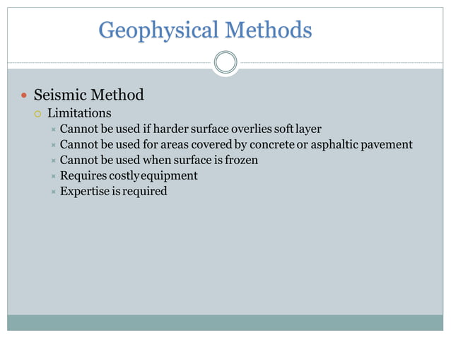 Seismic method soil exploration | PDF