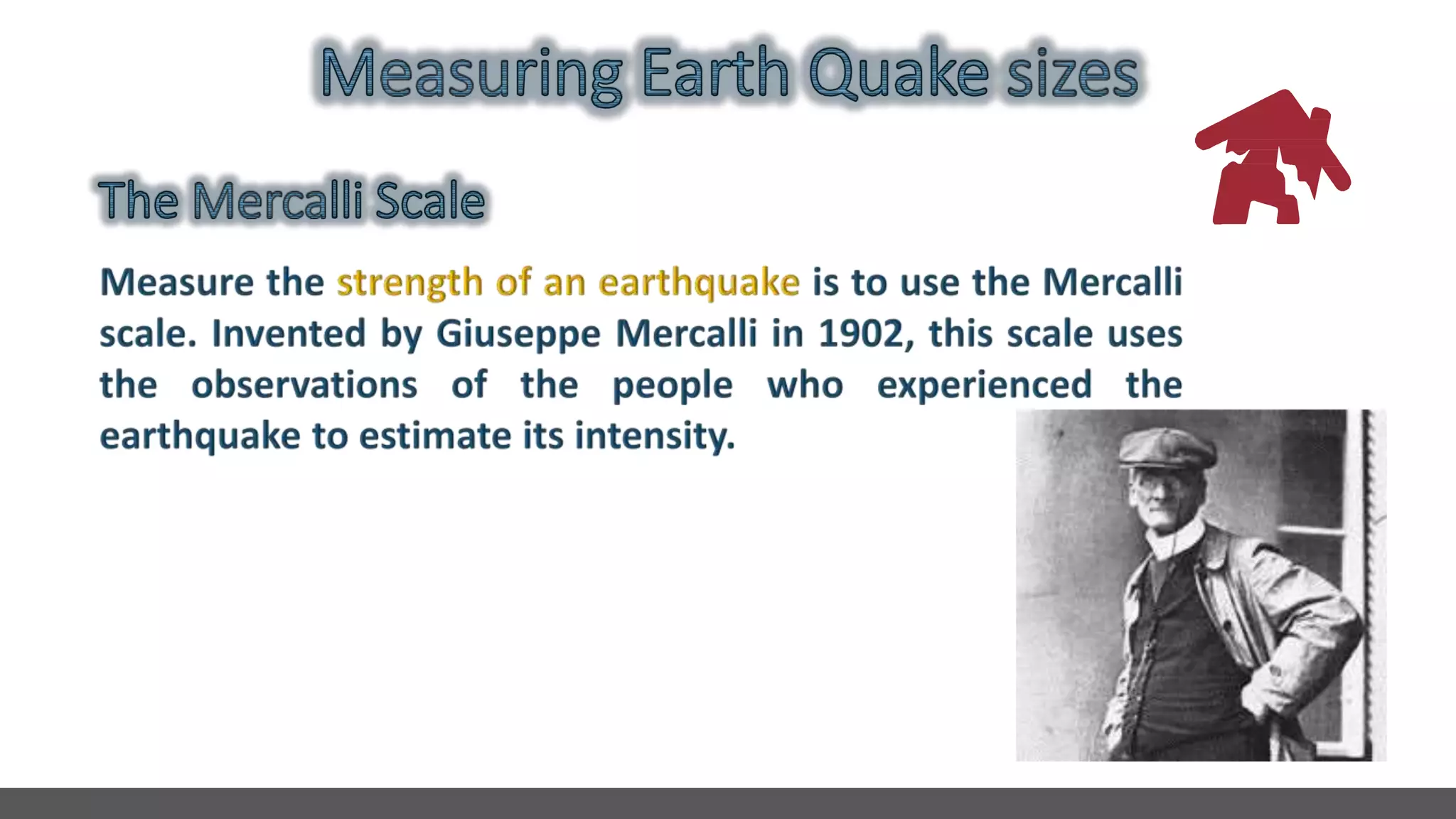 Seismic motions, Measuring earth quake sizes | PPT