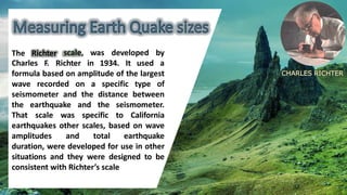 Seismic motions, Measuring earth quake sizes | PPTX