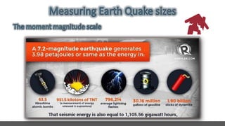 Seismic motions, Measuring earth quake sizes | PPTX