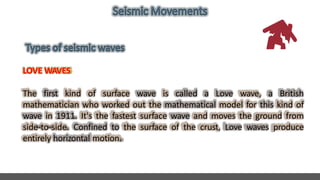 Seismic motions, Measuring earth quake sizes | PPTX