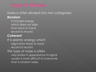 Seismic noises | PPT
