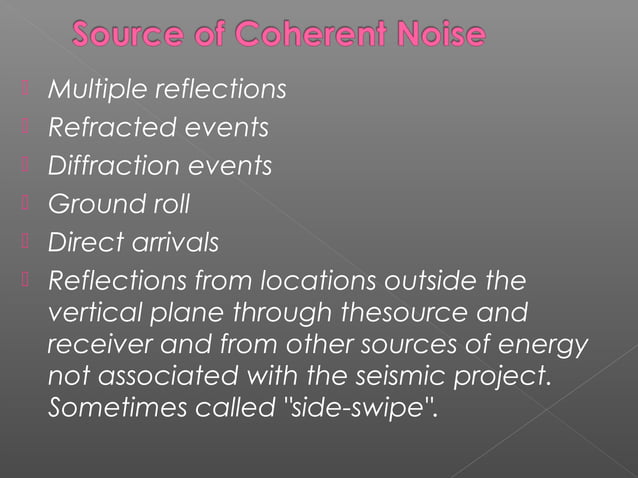 Seismic noises | PPT | Geology | Science