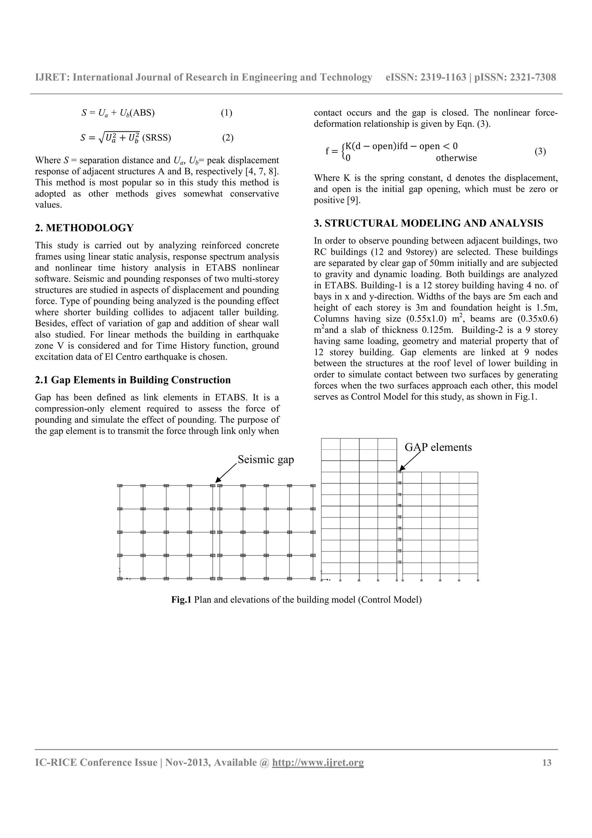 Seismic pounding of multistoreyed buildings | PDF