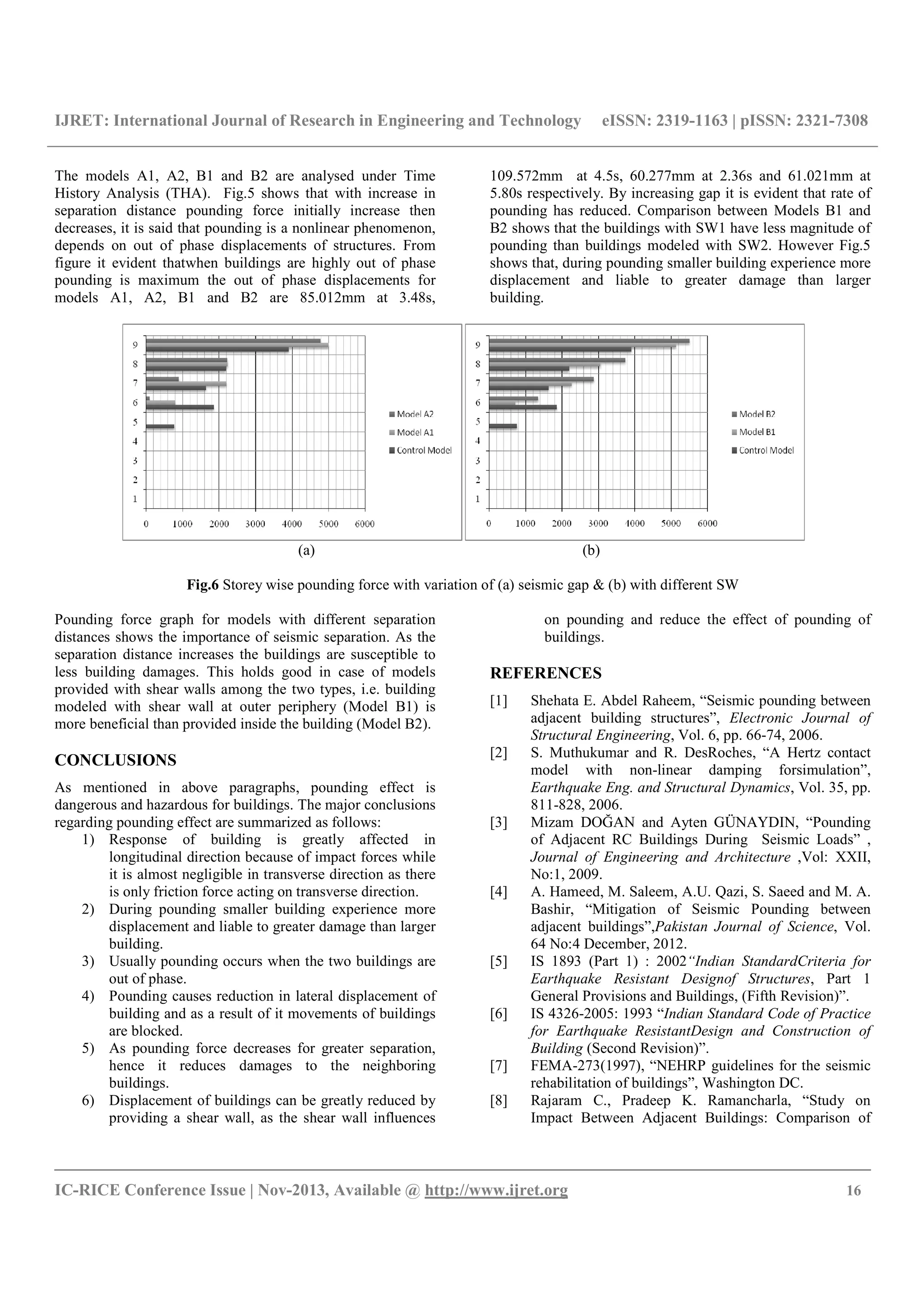 Seismic pounding of multistoreyed buildings | PDF